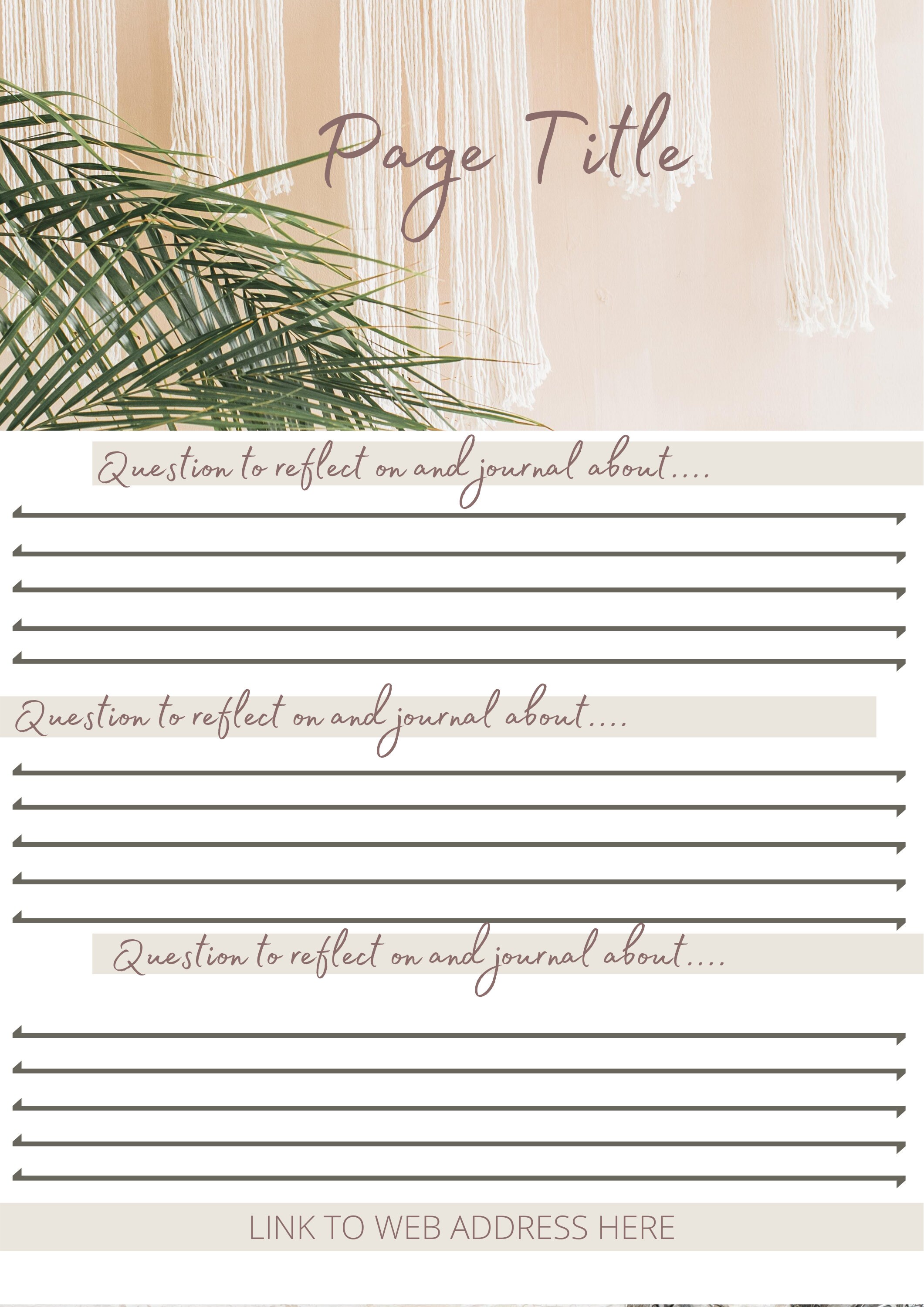 Canva Self Reflection Workbook Template Breezy - Etsy