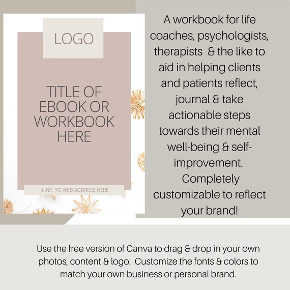 Canva Self Reflection Workbook Template Breezy | Etsy