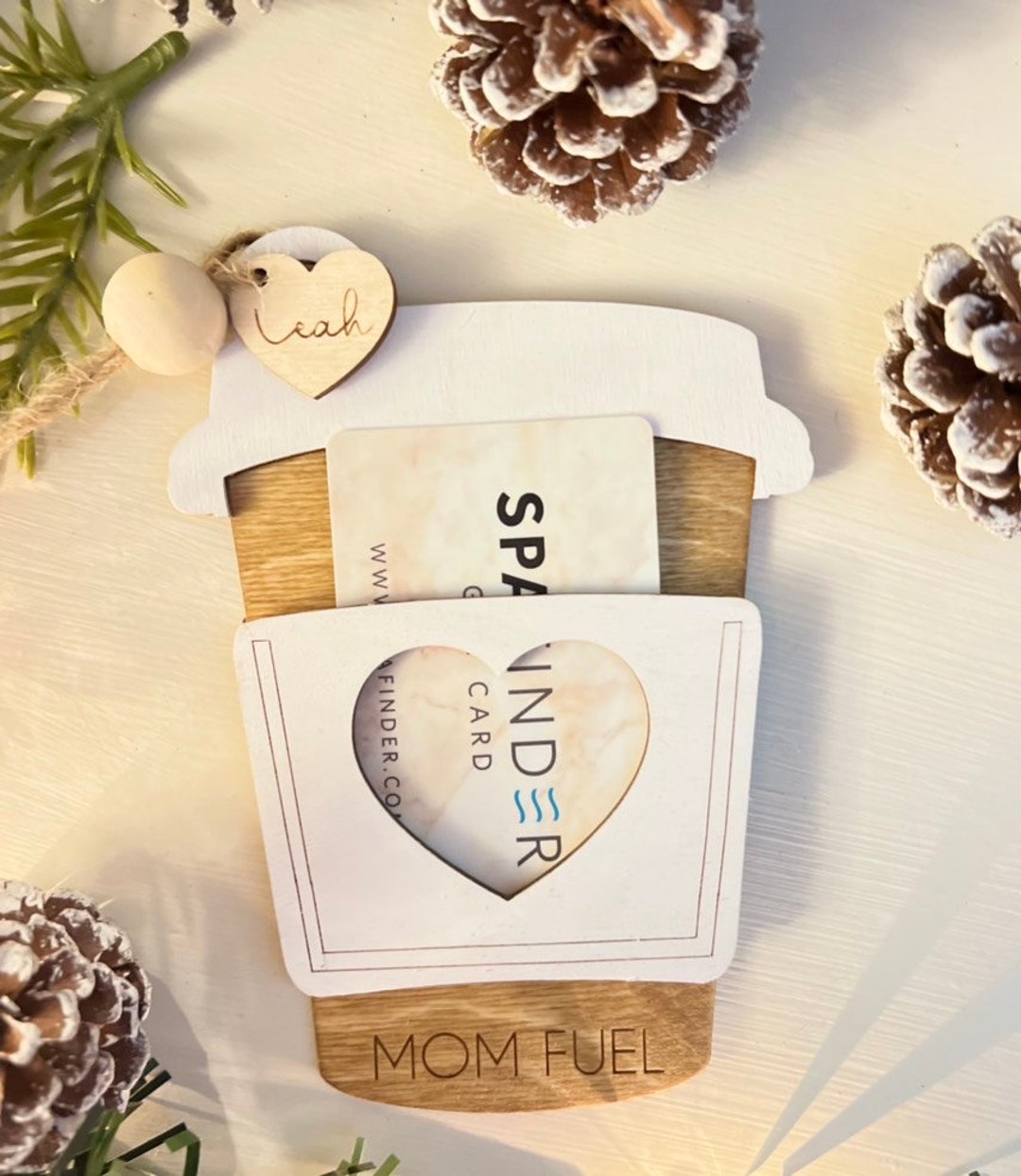 Gift Card Holder, Personalized Gift Card Holder, Gift Tag, Coffee Cup ...