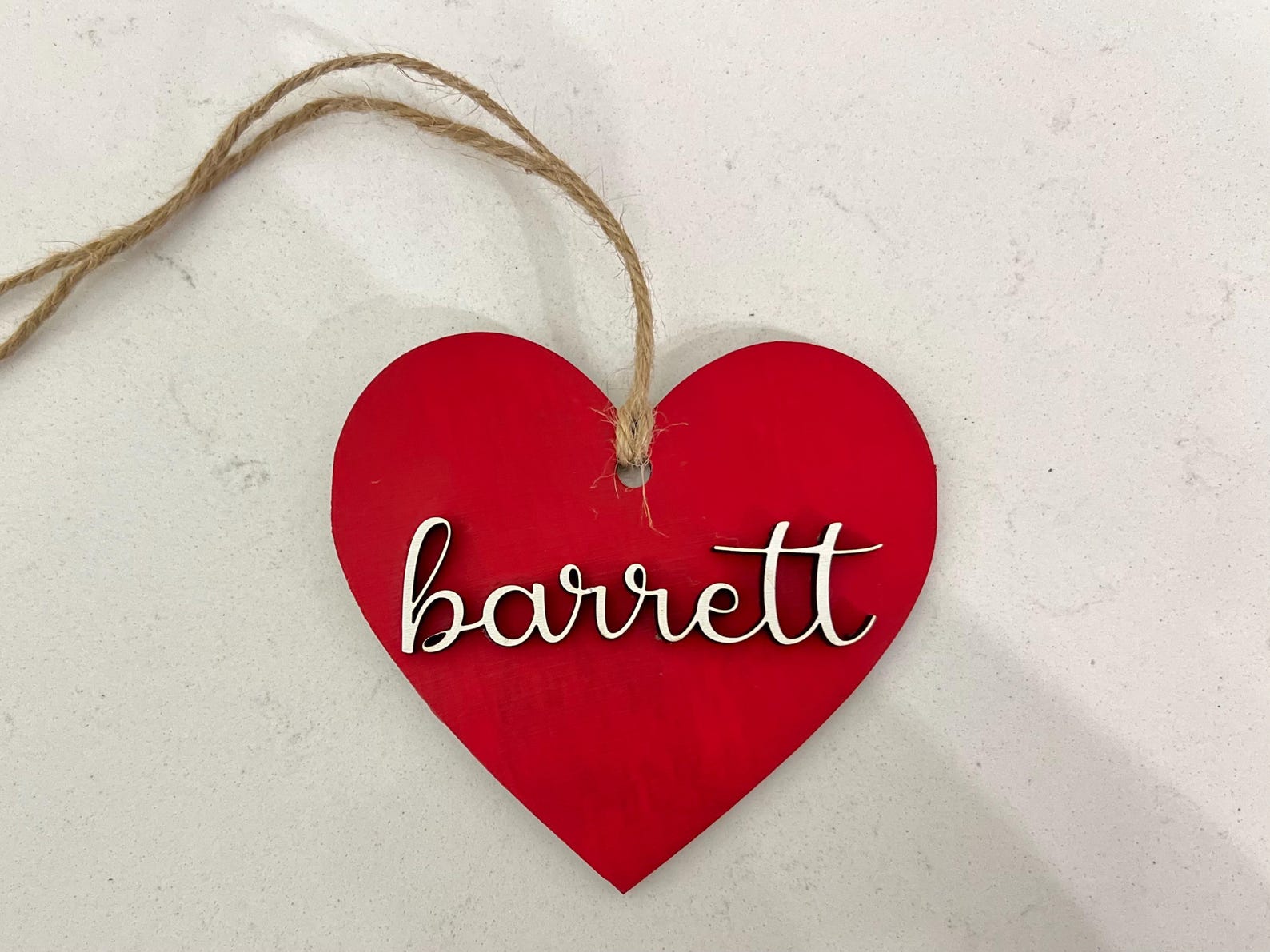 Valentines Day Basket Tags, Valentine's Day Name Tags, Wooden Heart ...