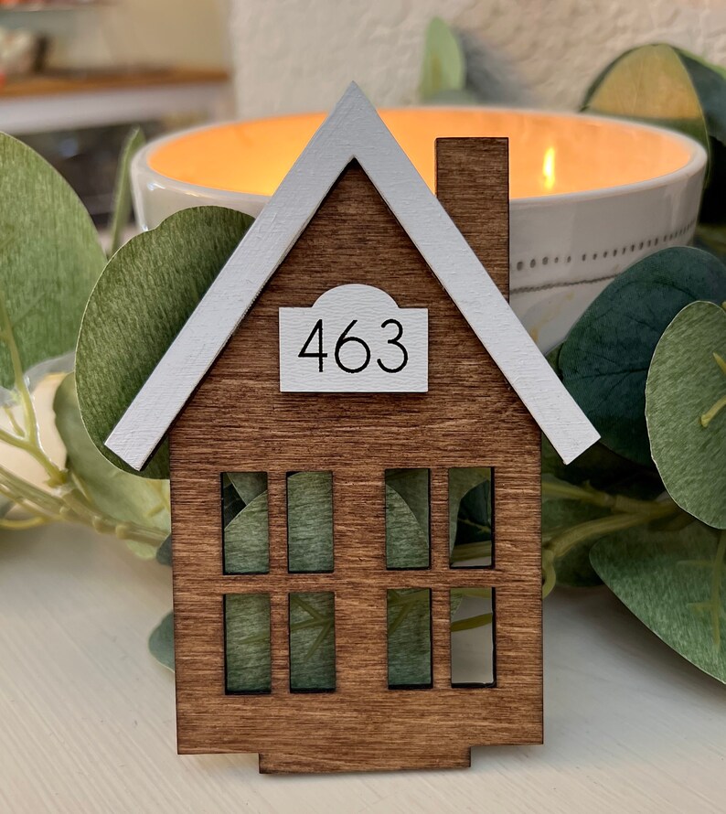 Personalized Standing House Centerpiece Farmhouse Decor - Etsy