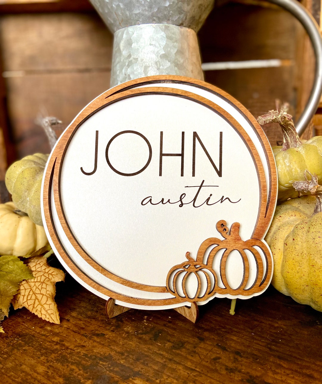 Baby Name Sign Birth Announcement Sign Engraved Wooden Name Sign Wooden ...