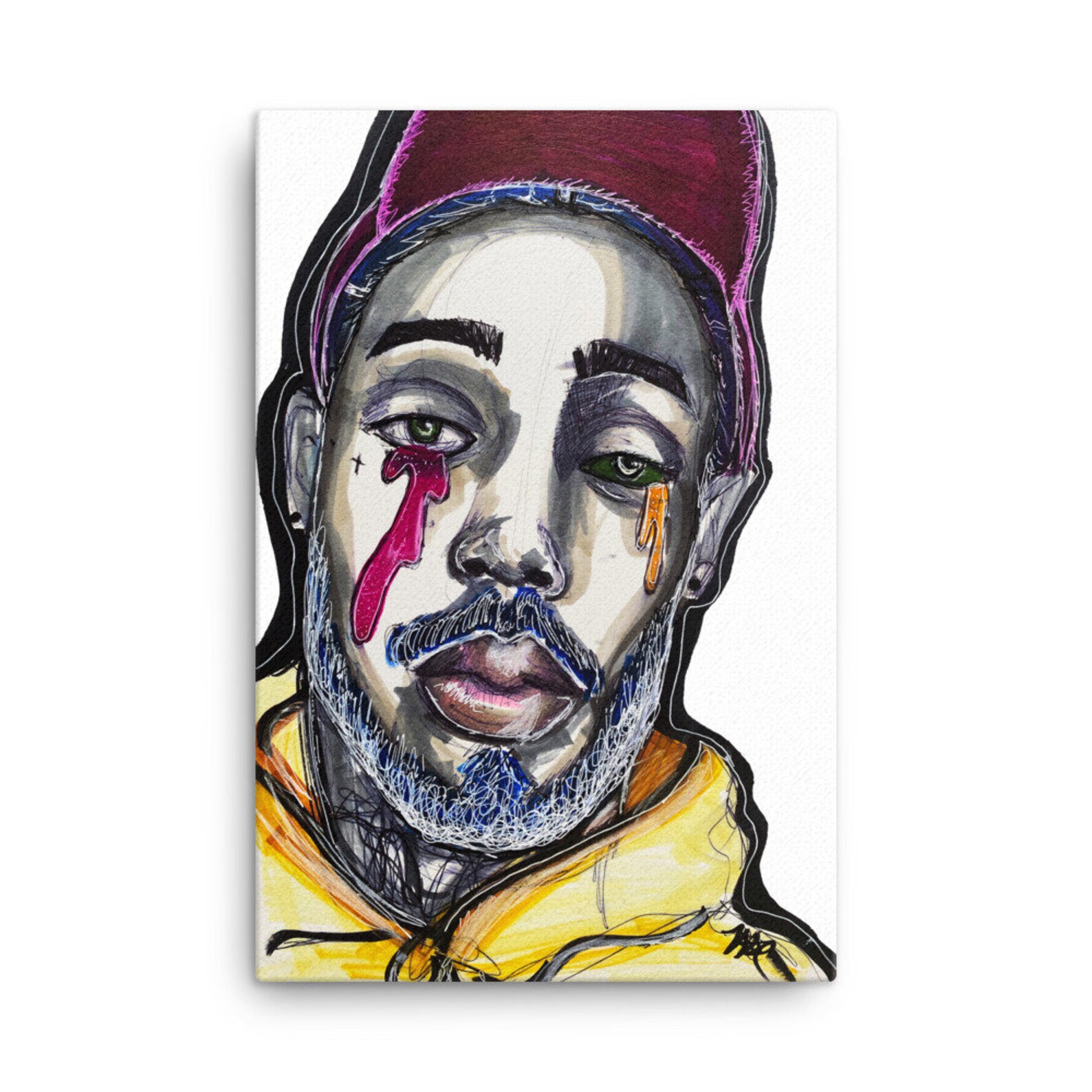 Brent Faiyaz Art black Man Art hip hop fan art black art | Etsy