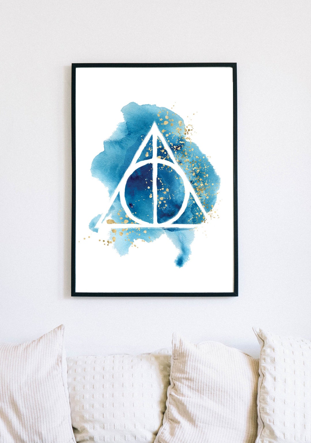 Watercolor Geometric Triangle | Instant Digital Download | Gift Idea ...