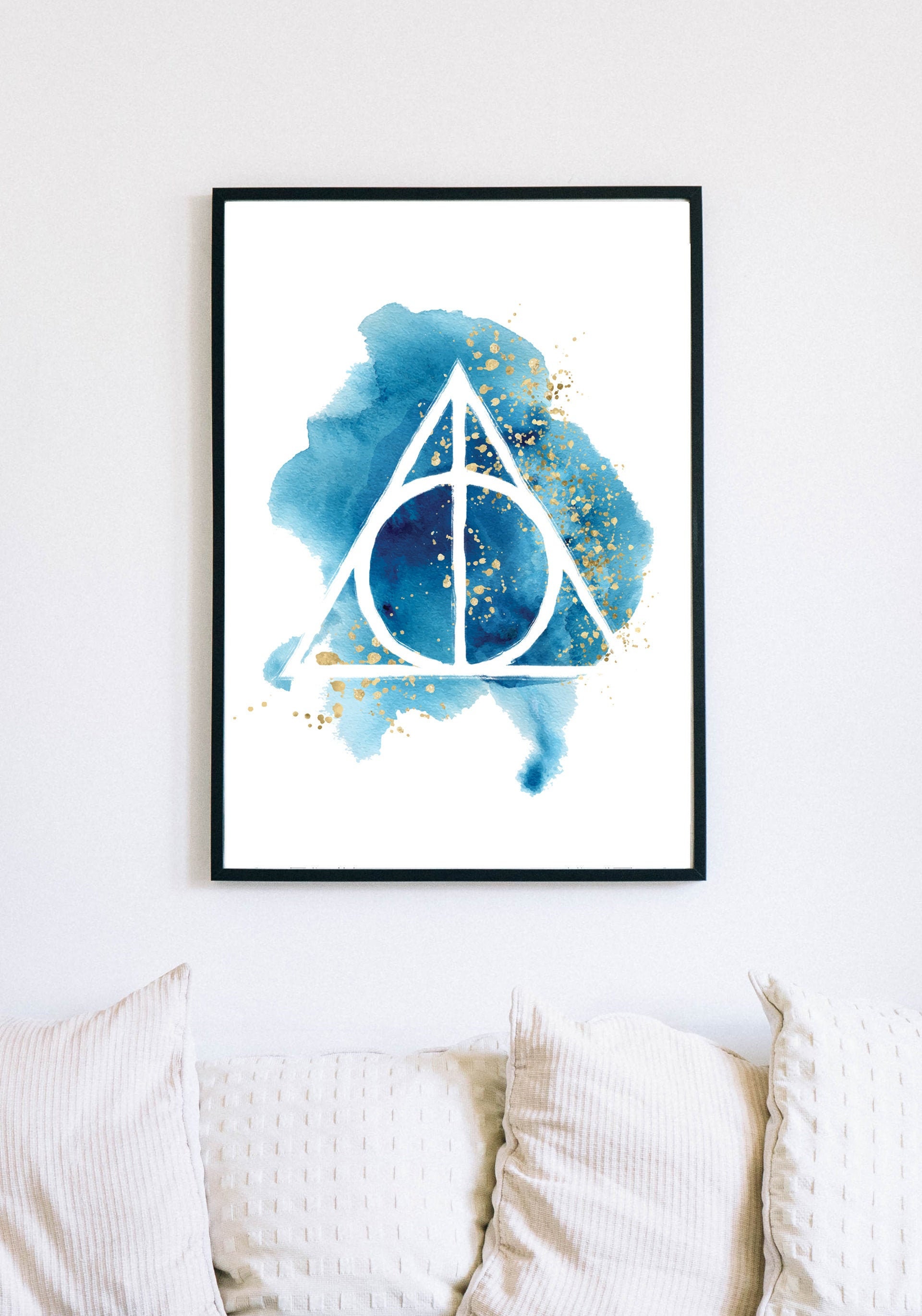 Watercolor Geometric Triangle Instant Digital Download | Etsy