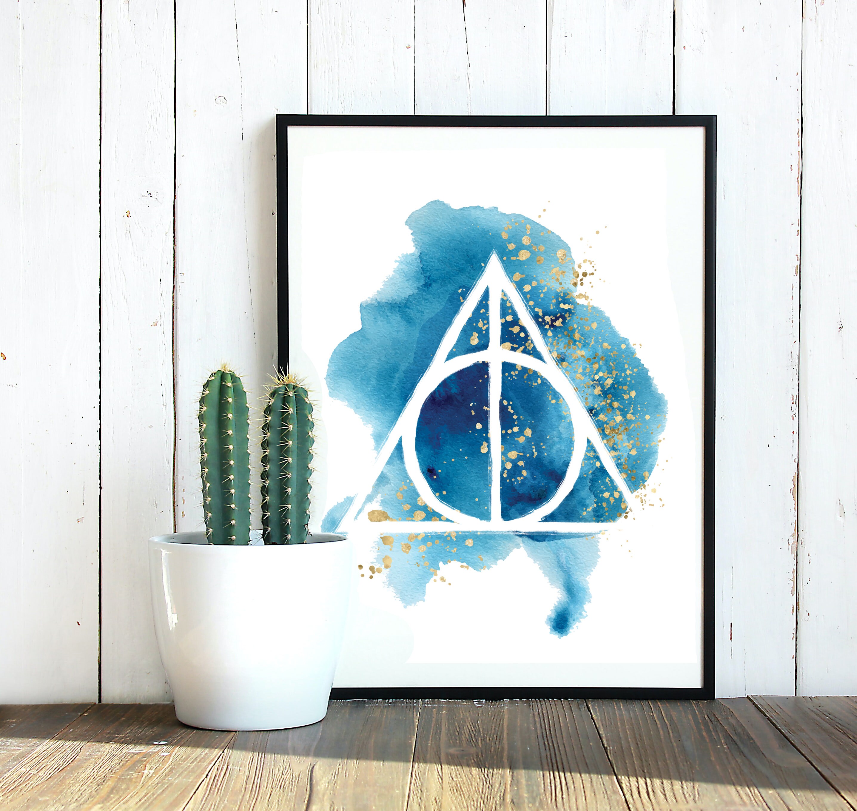 Watercolor Geometric Triangle Instant Digital Download | Etsy