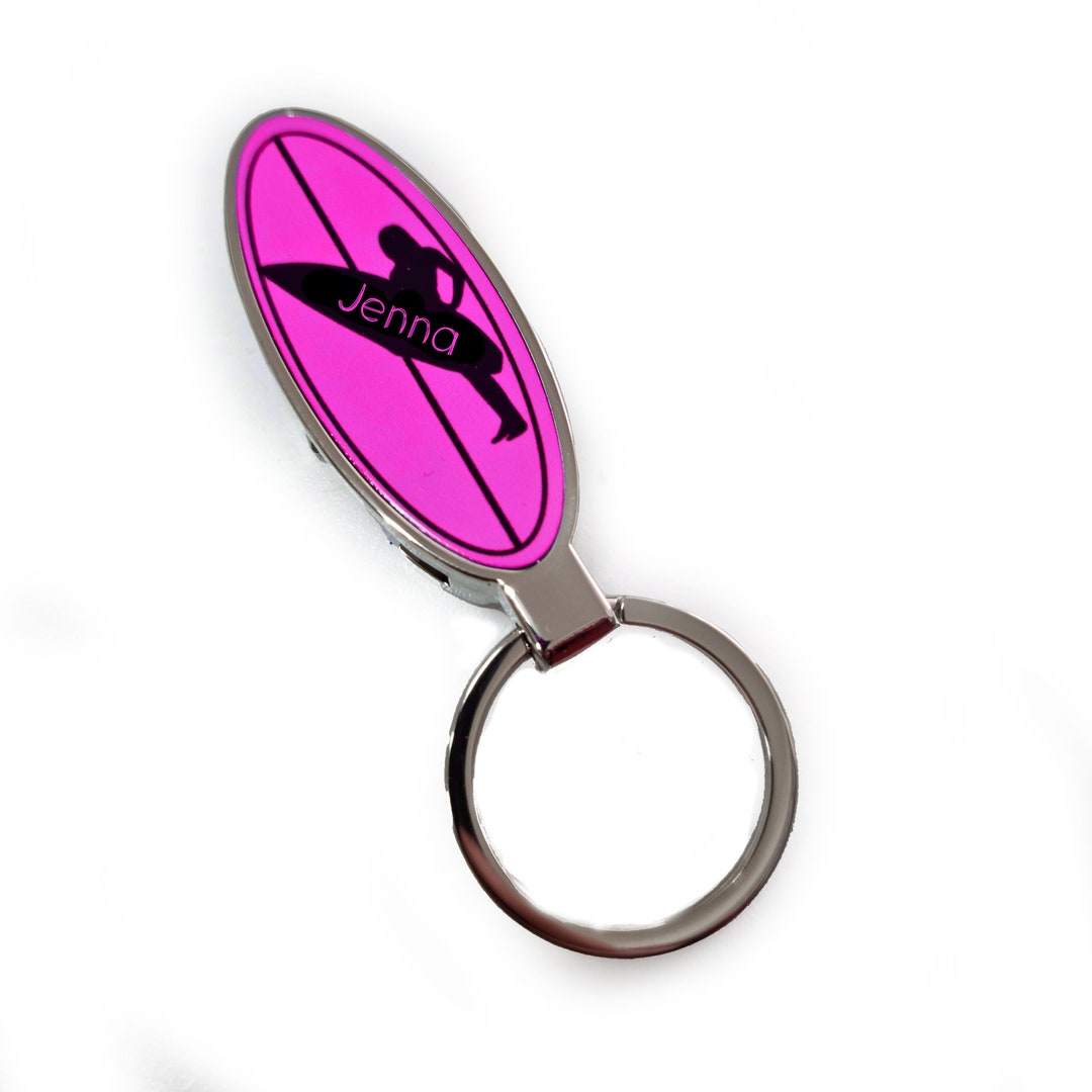 Personalised Surfboard Key Ring - Surf Gifts - Surfer Gift - Surfer ...