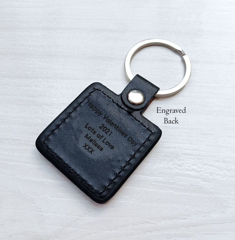 Personalised Keyring - Engraved Keyring Photo Key Ring Birthday Gift ...