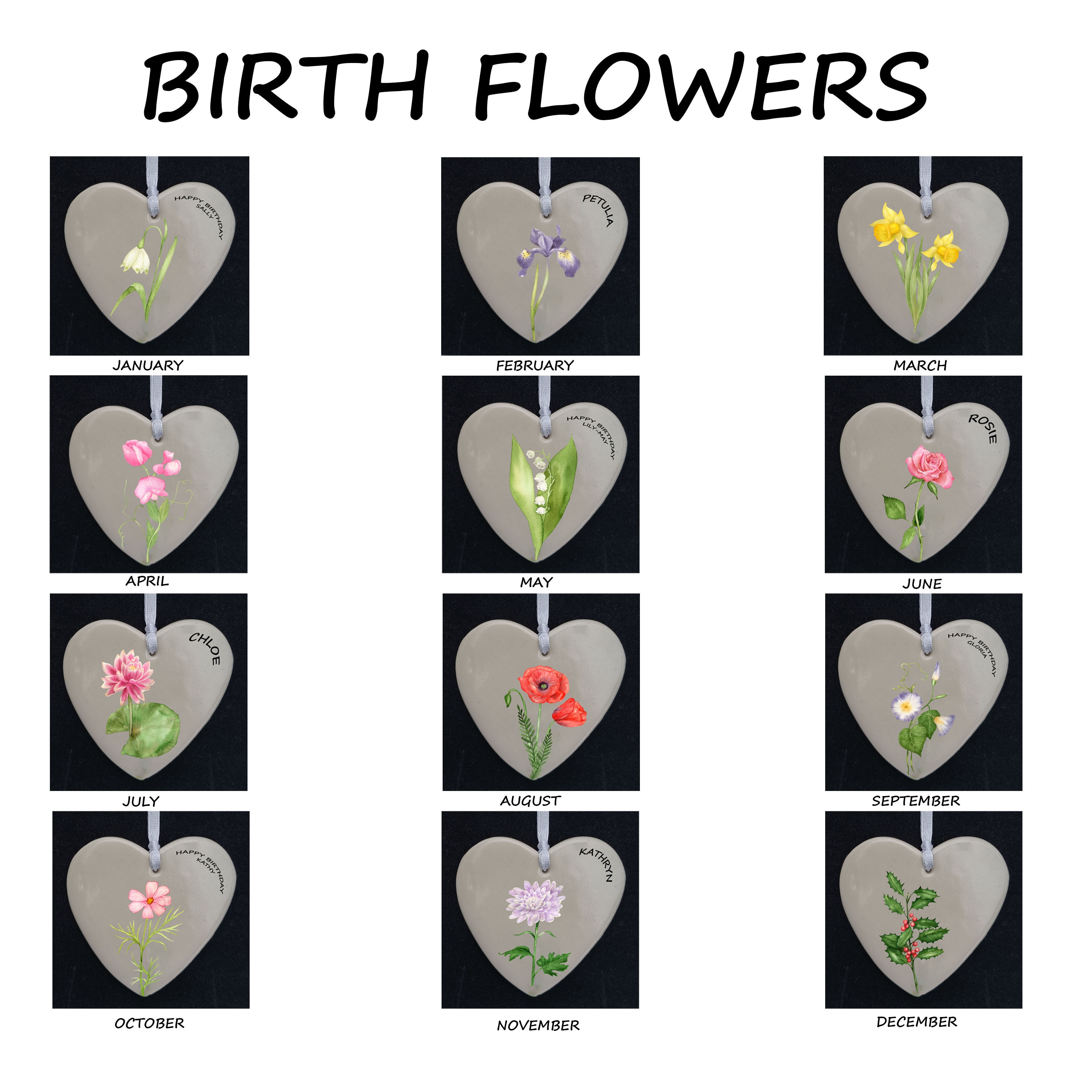 April Birthday Gifts for Her April Birth Flower - Etsy UK