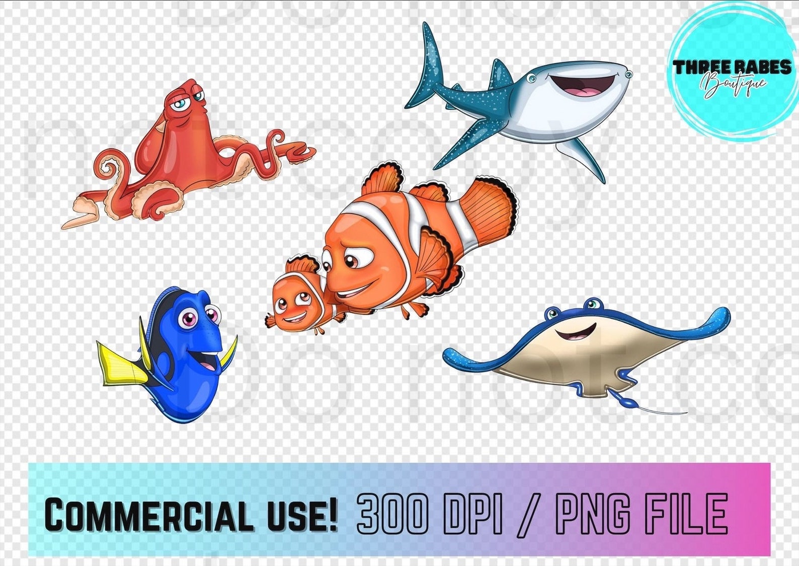 Clip Art Bundle Ocean Friends 2-digital - Etsy