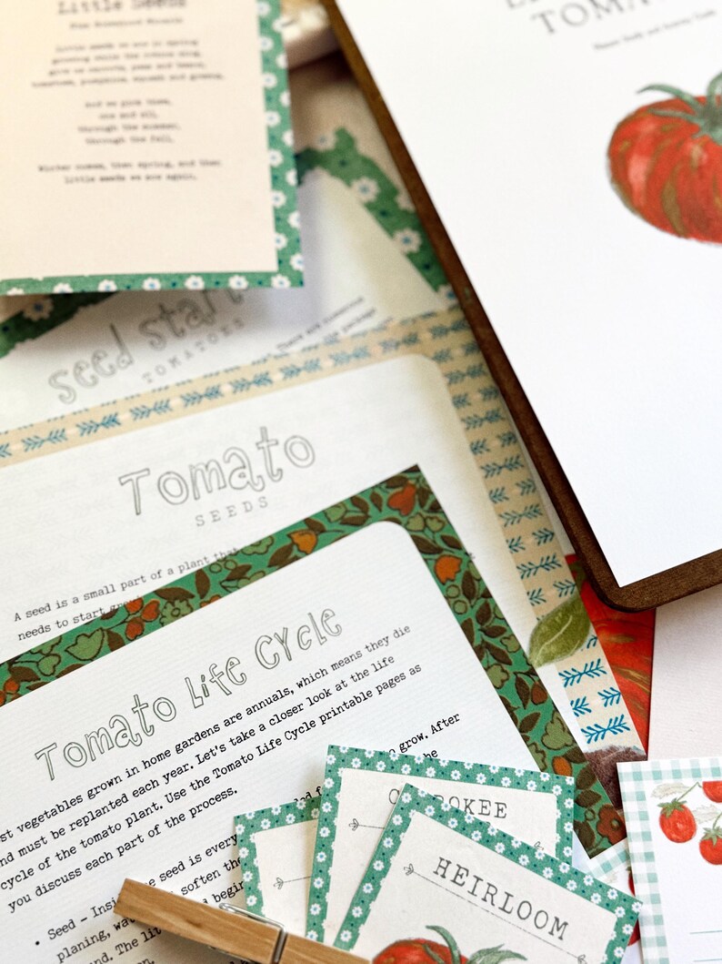 Tomato Lesson Guide + Pretend Play Farmers Market | Cottage Schoolhouse ...