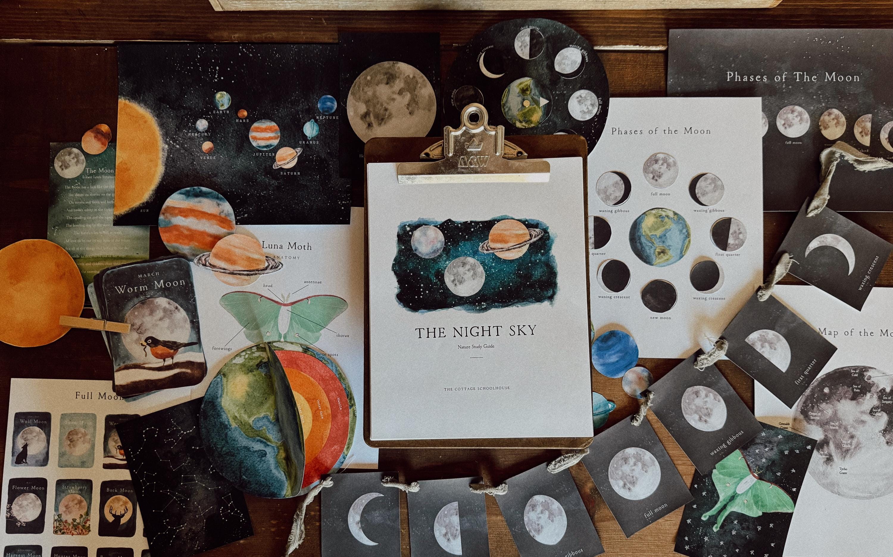 The Night Sky Guide | 9 Lesson Guide | Unit Study Exploring Stars ...