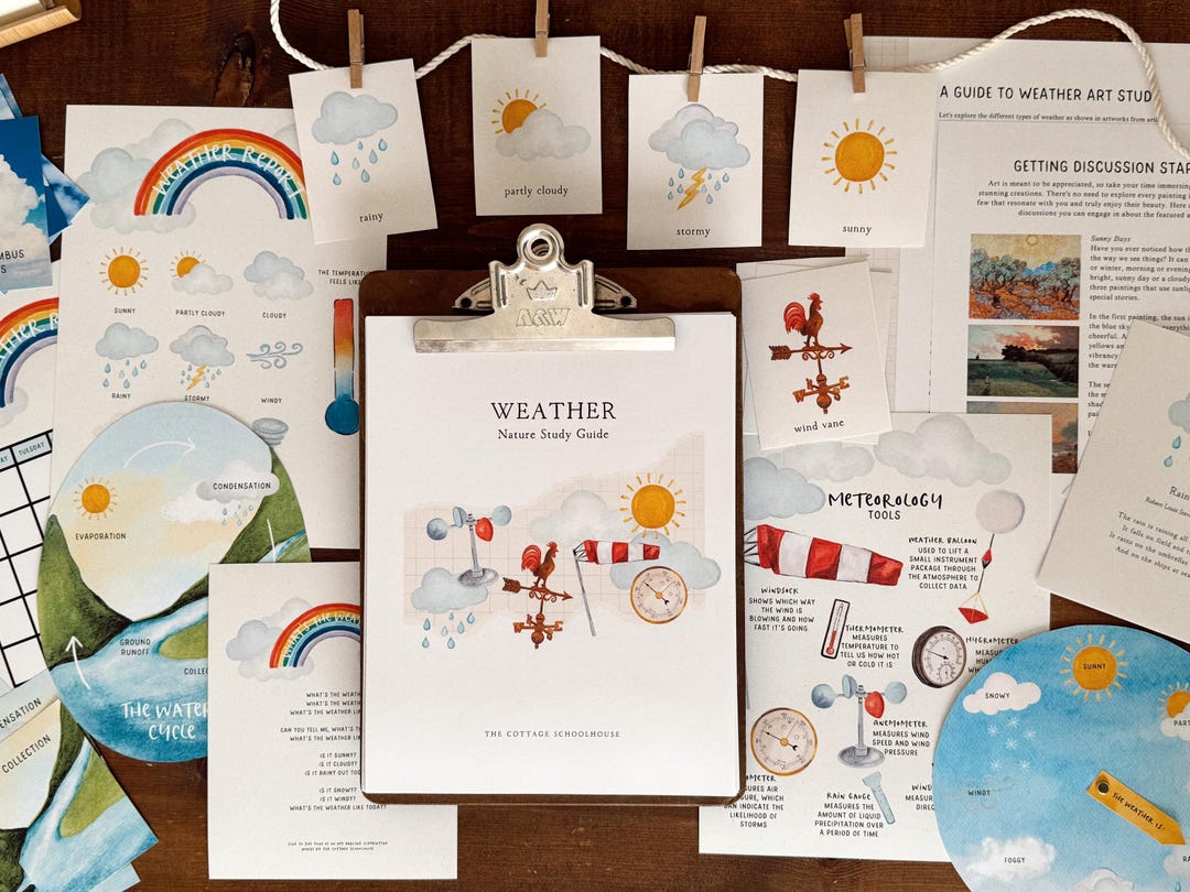 The Weather Guide | 12 Lesson Guide for Elementary | Exploring Weather ...