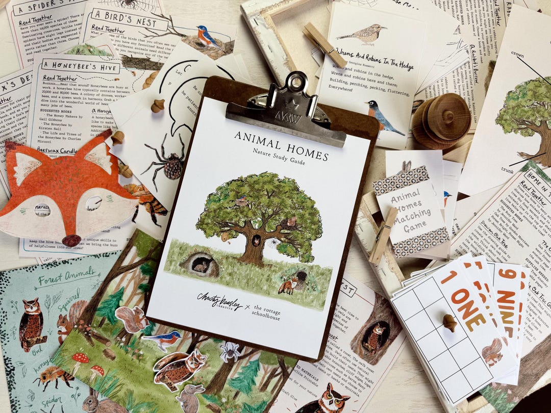 Animal Homes | 8 Lesson Guide | Unit Study | Cottage Schoolhouse X ...