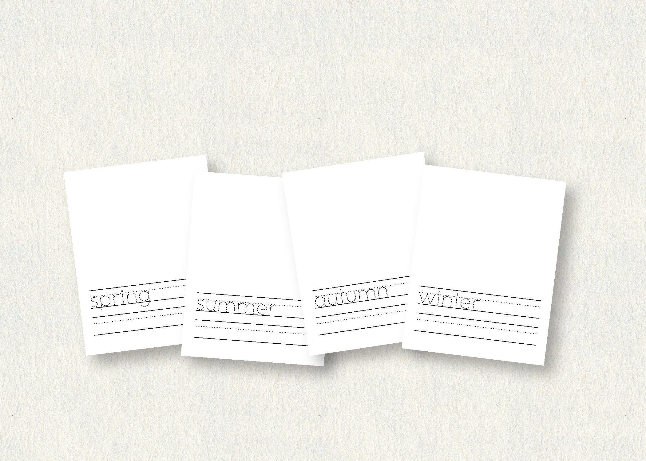 Months and Seasons Writing Practice Sheets | Instant Download Printable ...