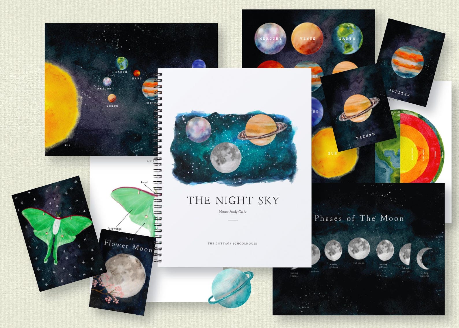 The Night Sky Guide | 9 Lesson Guide | Unit Study Exploring Stars ...