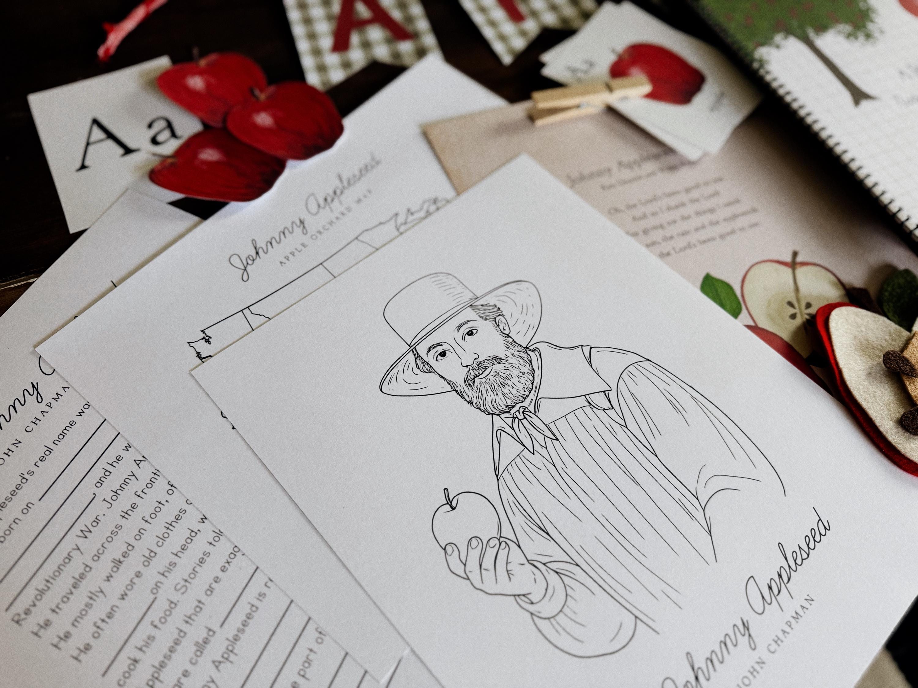 Apple Nature Study Guide | 5 Lesson Unit Study| Johnny Appleseed ...