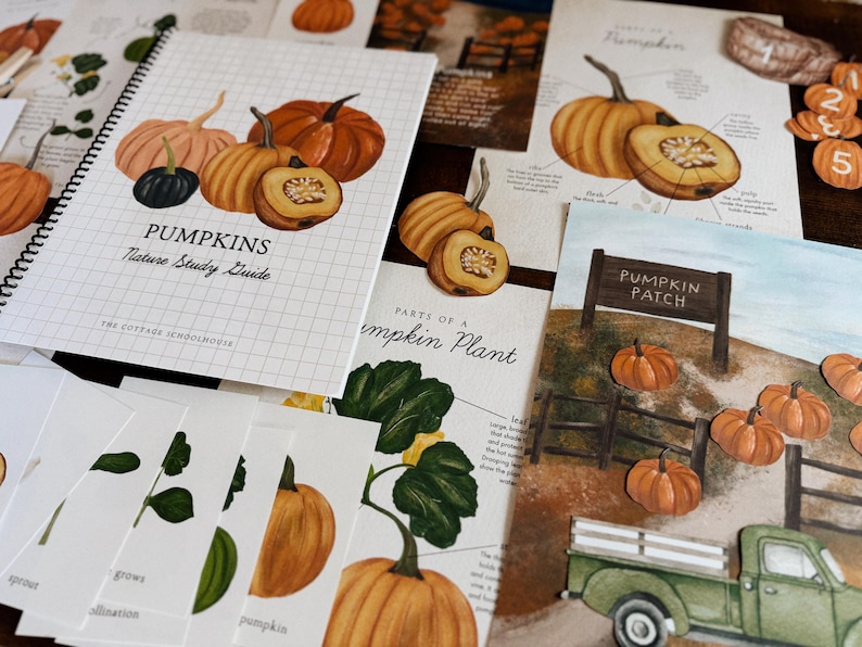 Pumpkin Nature Study Guide | 5 Lesson Unit Study | Autumn Activities ...