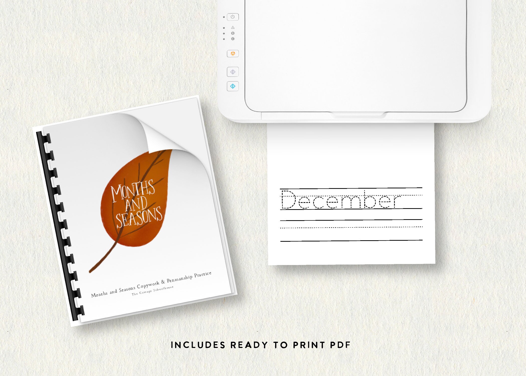 Months and Seasons Writing Practice Sheets | Instant Download Printable ...