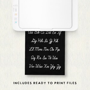 Cursive Alphabet Chalkboard Poster | Instant Download Printable ...
