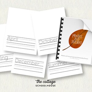 Months and Seasons Writing Practice Sheets | Instant Download Printable ...