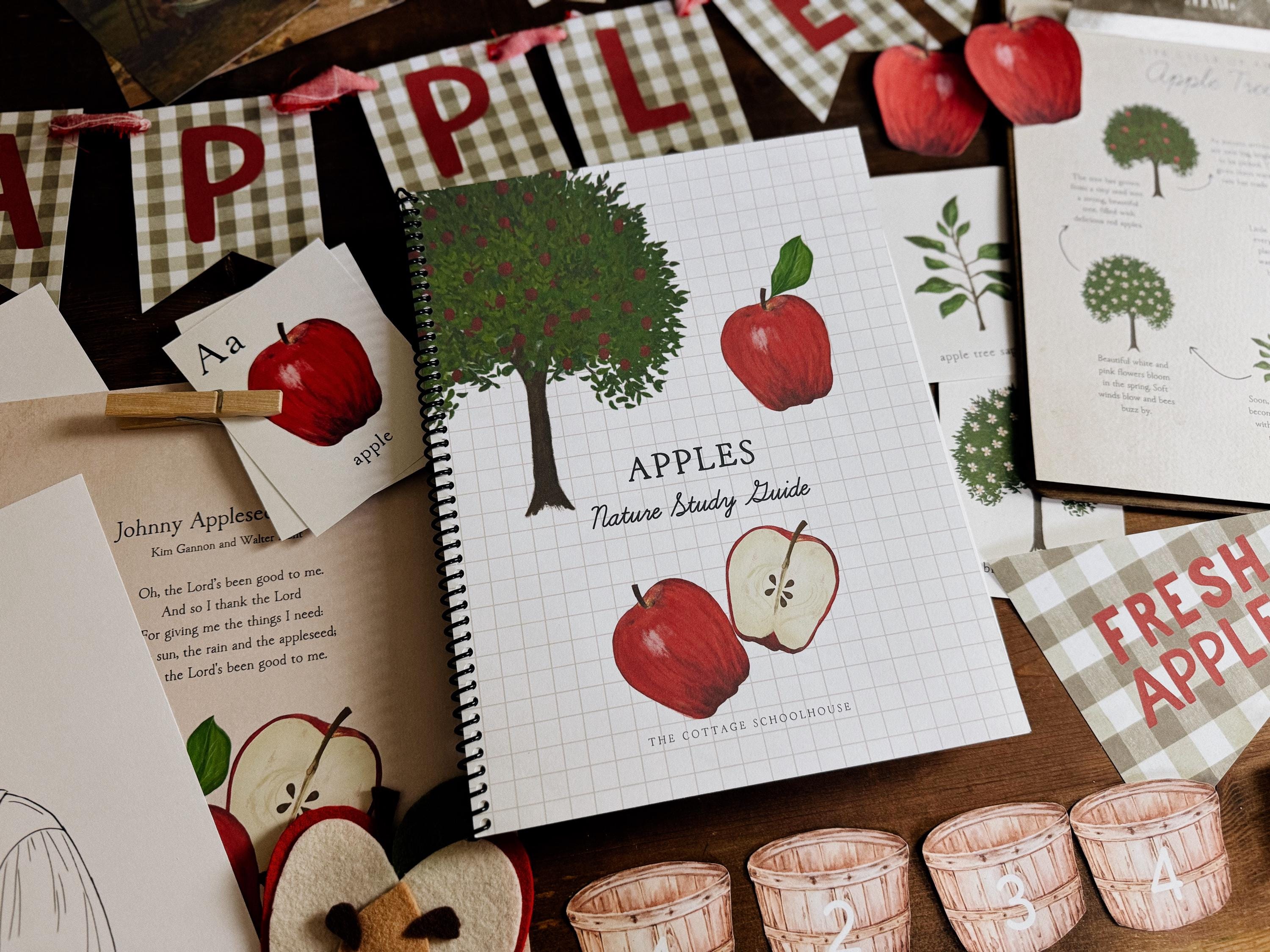 Apple Nature Study Guide | 5 Lesson Unit Study| Johnny Appleseed ...