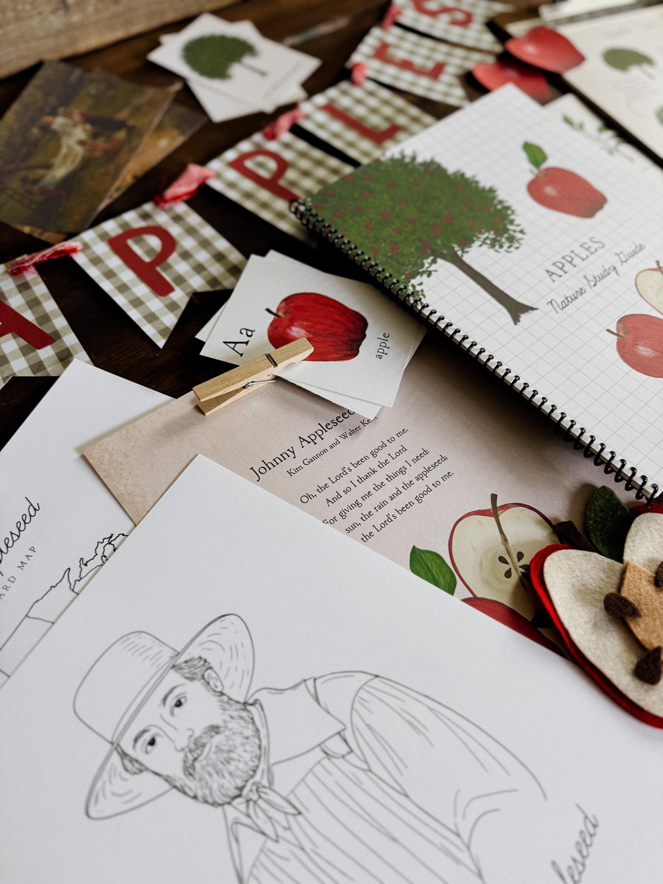 Apple Nature Study Guide | 5 Lesson Unit Study| Johnny Appleseed ...