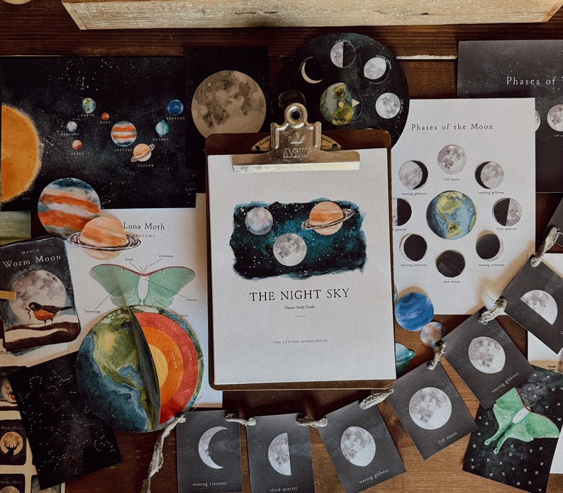 The Night Sky Guide | 9 Lesson Guide | Unit Study Exploring Stars ...