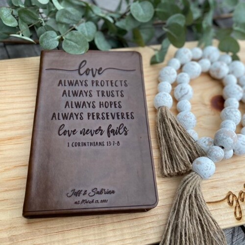 Engraved Bible Personalized Bible Custom Laser Engraved - Etsy