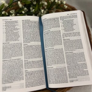 NET Bible, Thinline, Leathersoft, Brown, Comfort Print: Holy Bible - Etsy