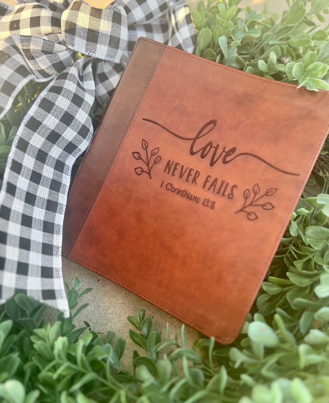 Custom Engraved ESV Journaling Study Bible | Leather Engraved Bible ...