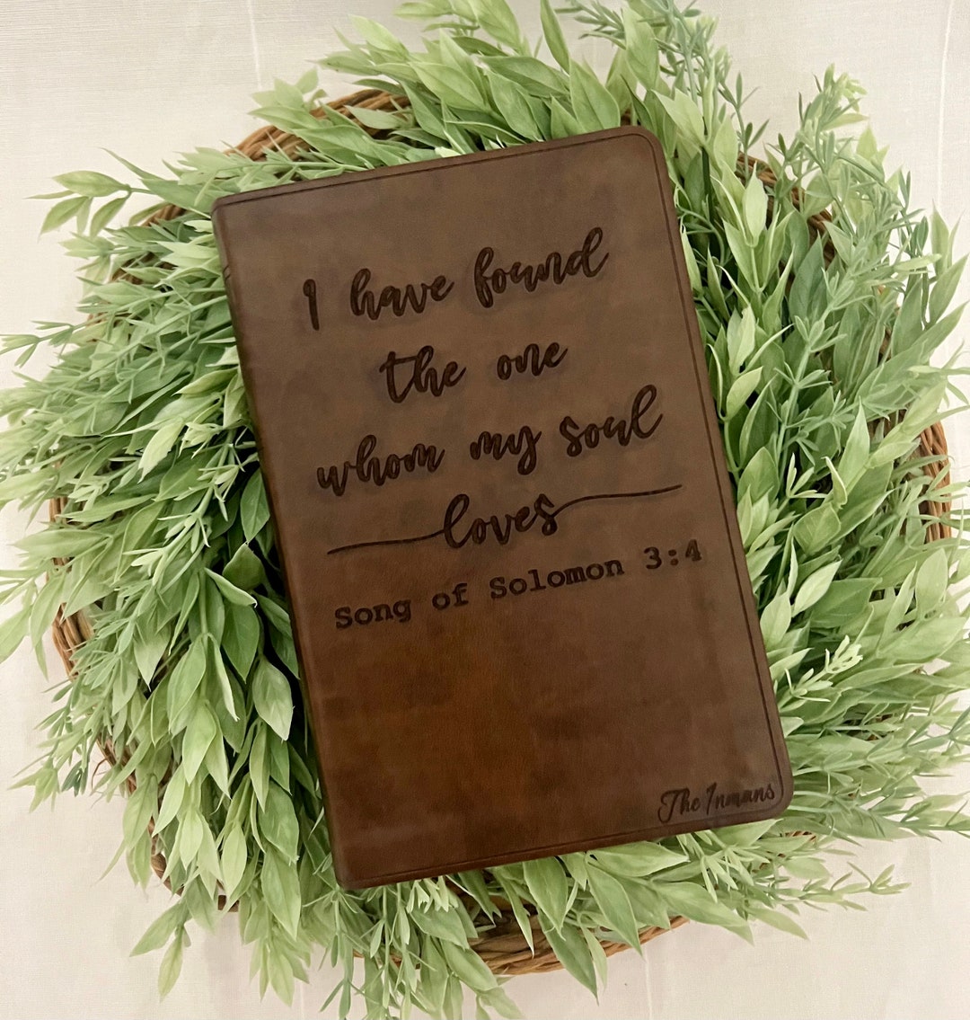 Custom Laser Engraved Bible-esv Premium Gift Bible - Etsy