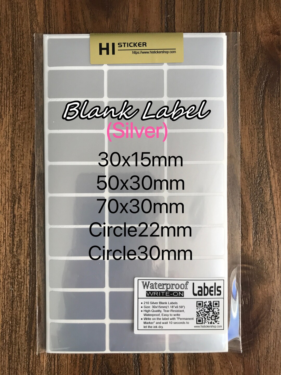 Waterproof Blank Labels/silver Write on Label//blank - Etsy
