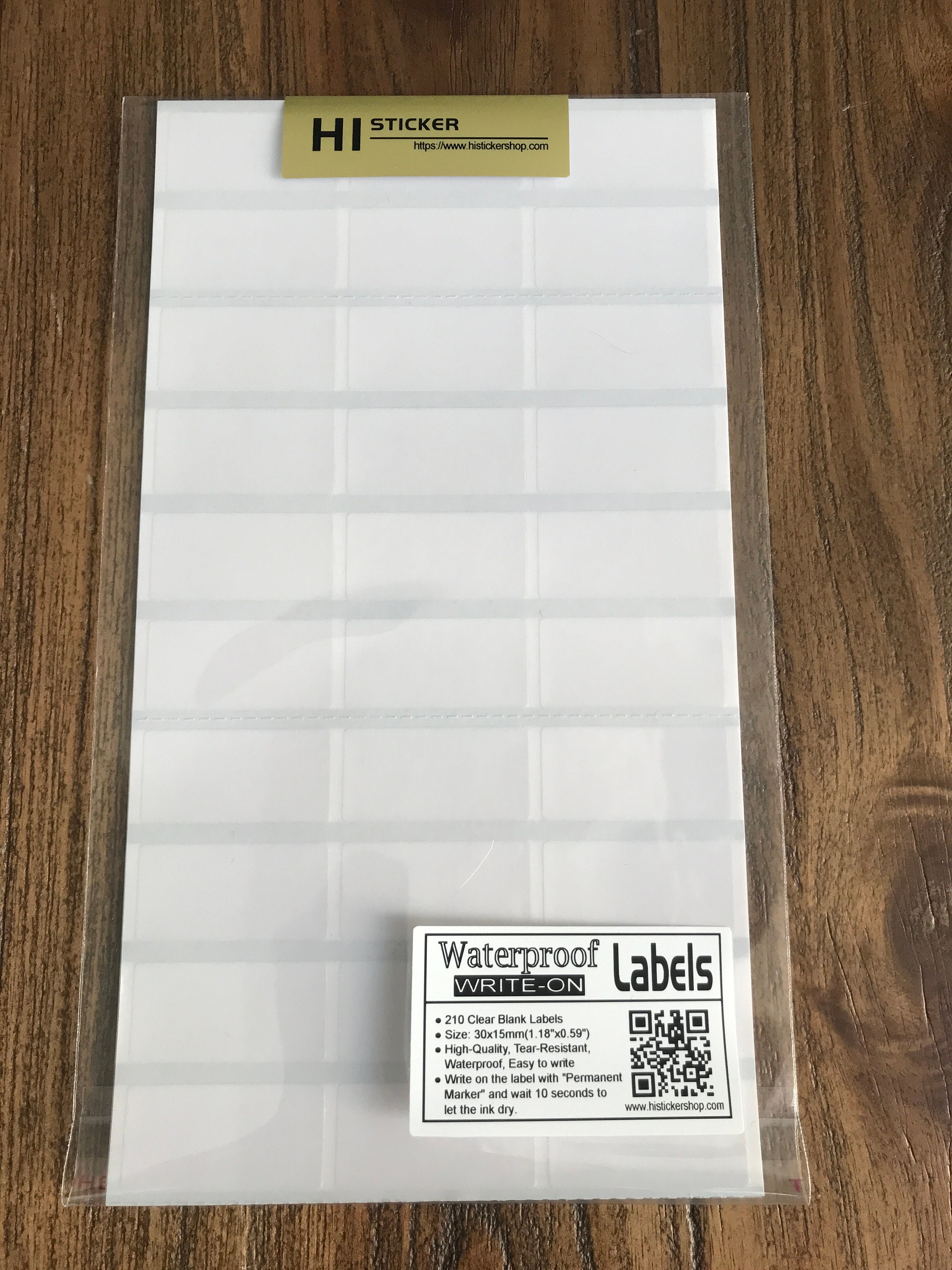 Waterproof Blank Labels/clear Write on Label/transparent Stickers/all ...