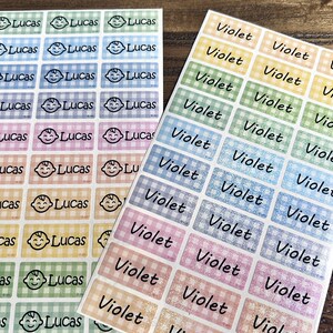 Custom Waterproof Glitter Name Sticker/grid Glitter Stickers ...