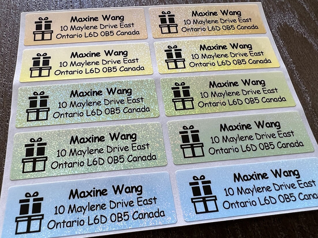 Colorful Return Address Label(46x15mm)/ Waterproof Address Label/return ...