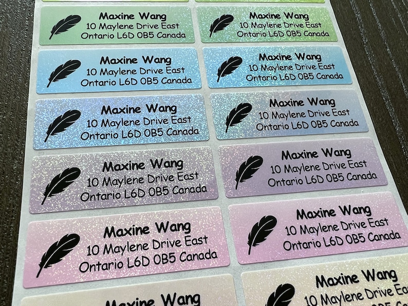 Colorful Return Address Label(46x15mm)/ Waterproof Address Label/return ...