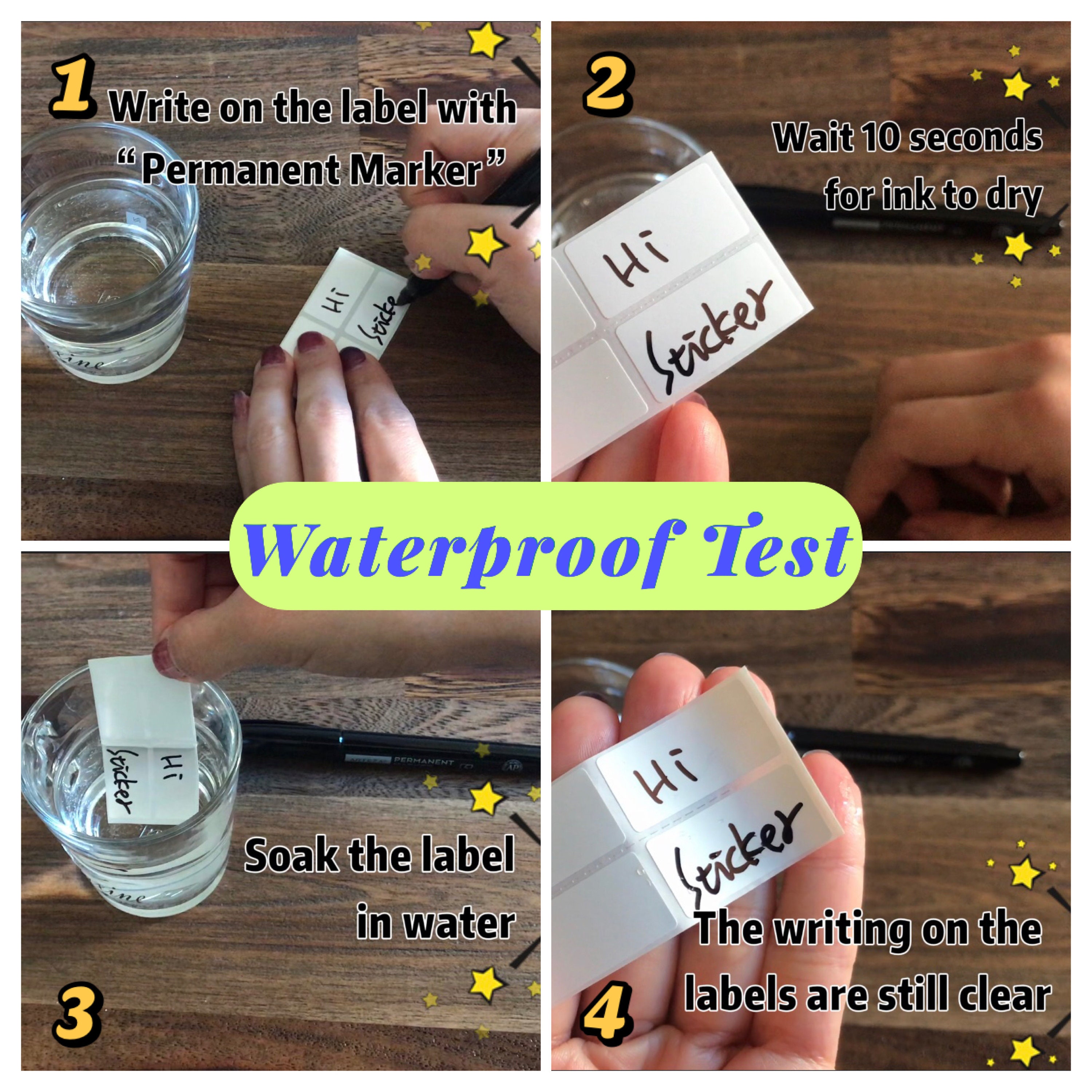 Waterproof Blank Labels/clear Write on Label/transparent Stickers/all ...