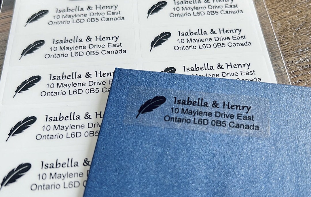 Clear Return Address Label(47x15mm)/ Waterproof Address Label/return ...