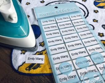 Iron on Name Label | Etsy