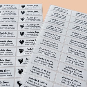 Custom Return Address Labels(47x15mm)/white Waterproof Address Stickers ...