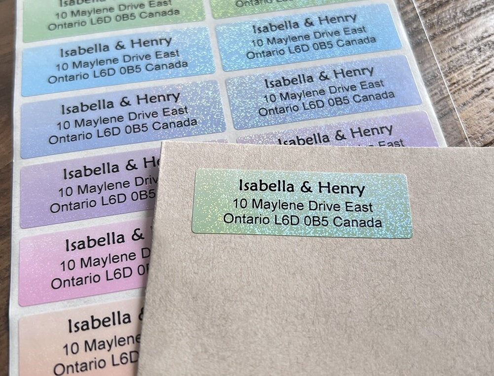 Colorful Return Address Label(46x15mm)/ Waterproof Address Label/return ...