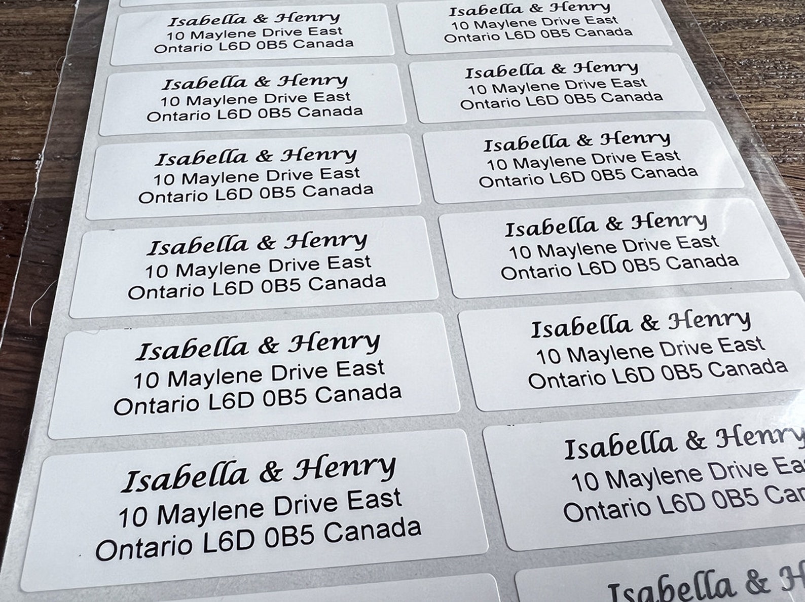 Custom Return Address Labels(47x15mm)/white Waterproof Address Stickers ...