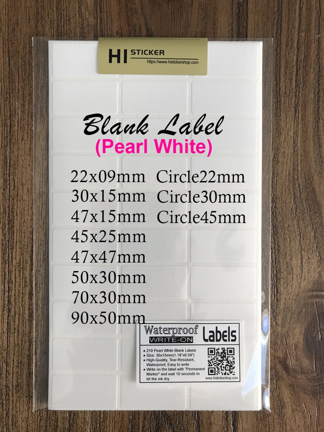 Waterproof Pearl White Write-on Labels: All-purpose Stickers - Etsy