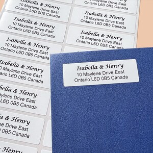 Custom Return Address Labels(47x15mm)/white Waterproof Address Stickers ...