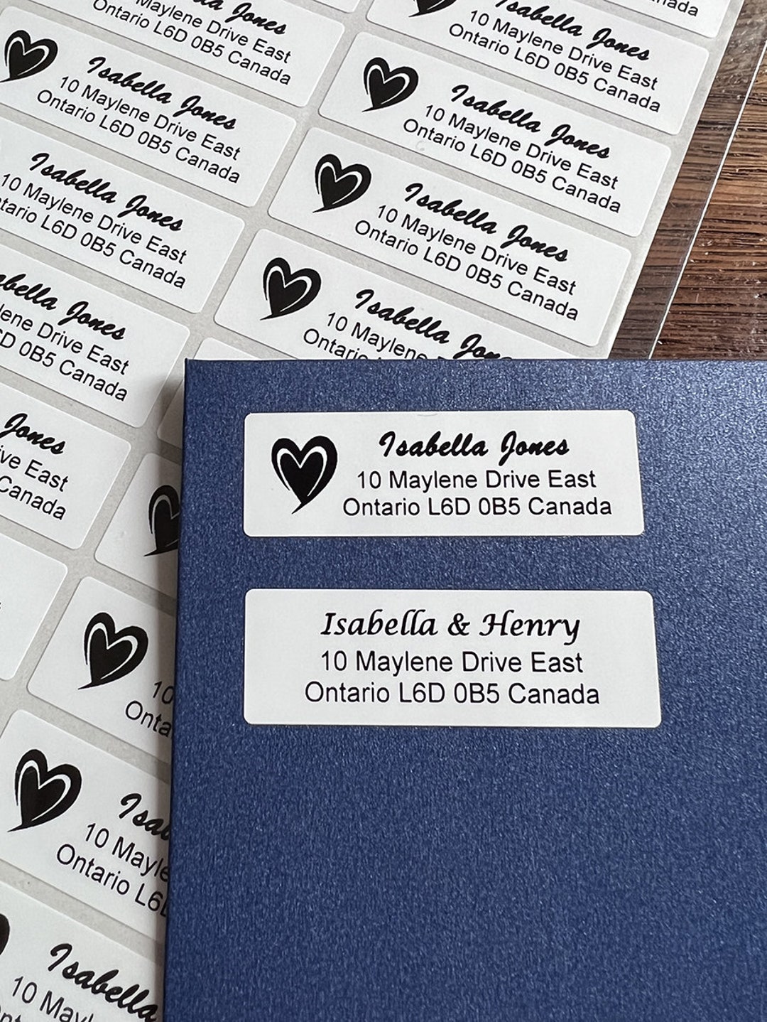 Custom Return Address Labels(47x15mm)/white Waterproof Address Stickers ...