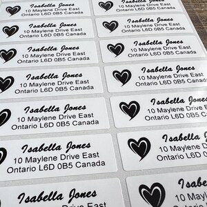 Custom Return Address Labels(47x15mm)/white Waterproof Address Stickers ...