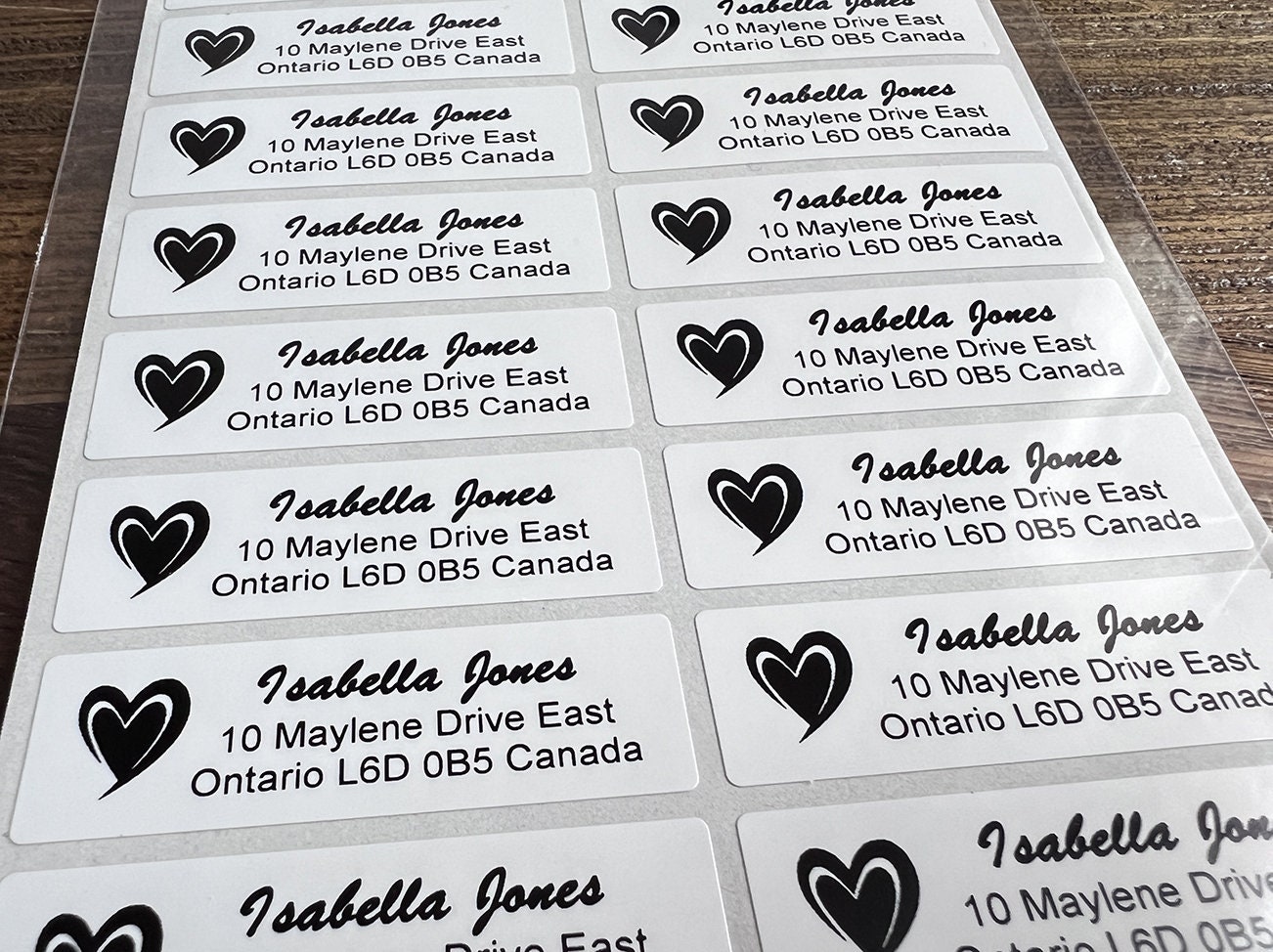 Custom Return Address Labels47x15mm/white Waterproof Address Stickers ...