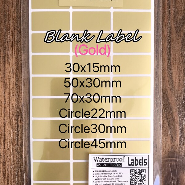 Gold Border Labels - Etsy