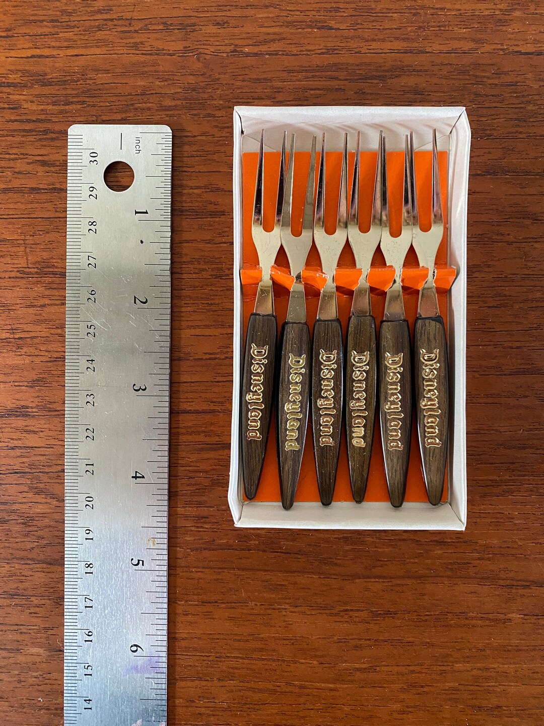 Vintage Mid Century Disneyland "mini-forks" - Set of 6 - Bronze Plated ...